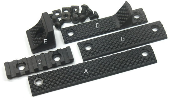 [URX3 Style Grip Set MM-681, BK/DE: BD]